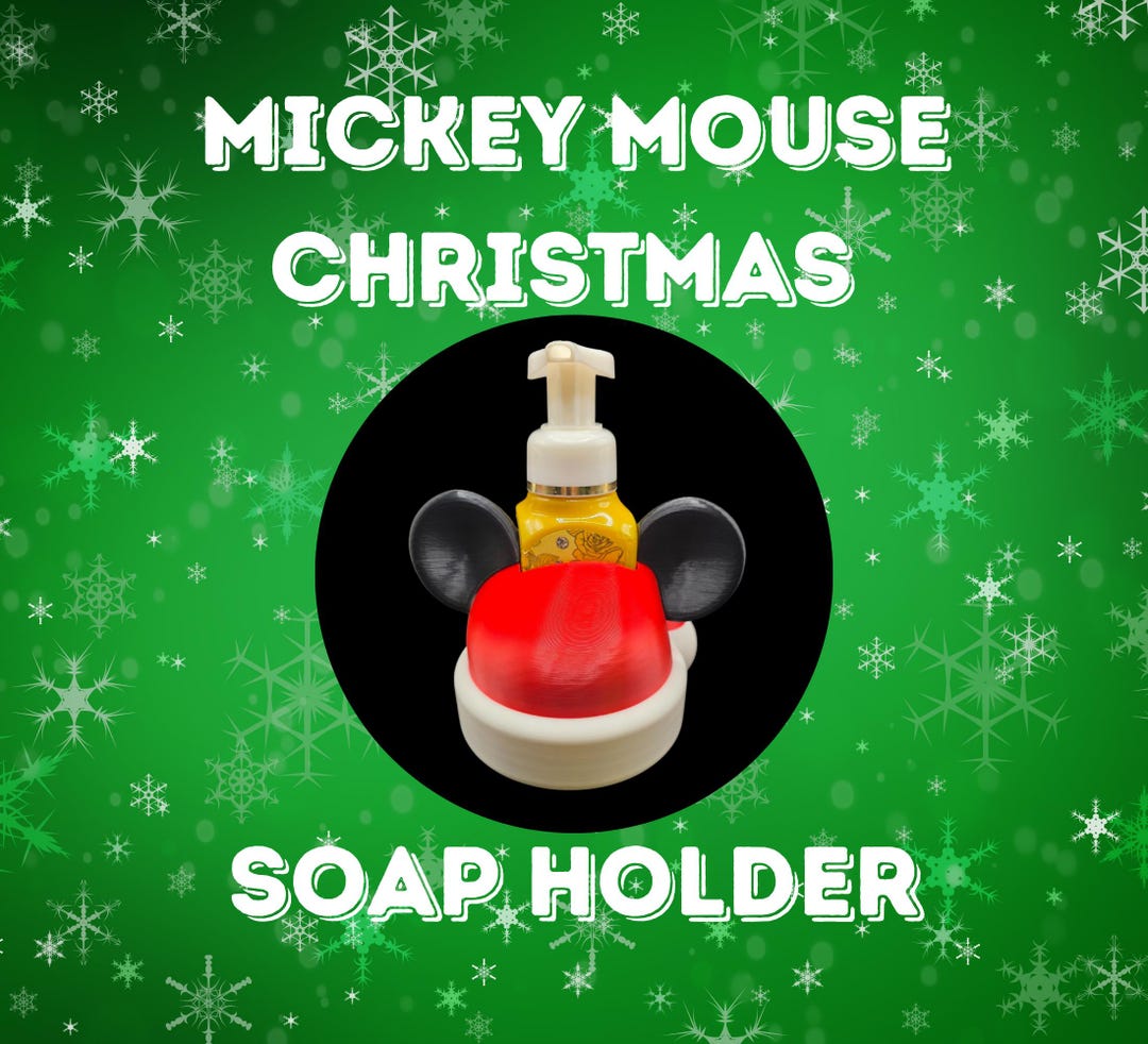 Mickey Mouse Ear Santa Hat Soap Holder - Etsy