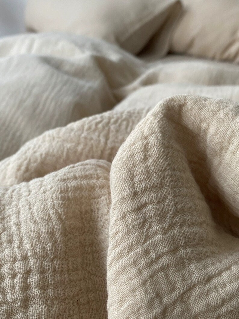 Neutral Duvet Cover Set, Minimalist 4pcs Bedding, Grade A Soft Double ...