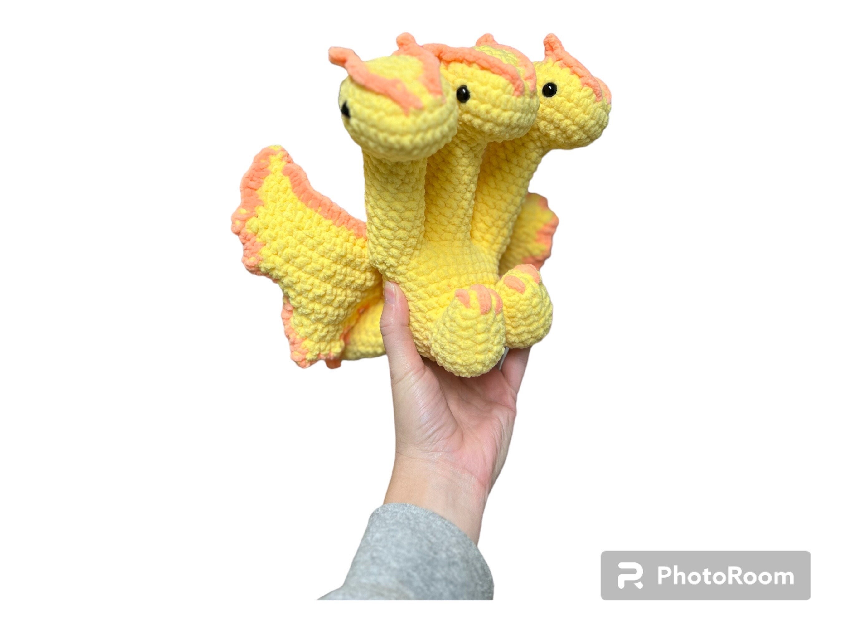 Pattern: Dragon Crochet Amigurumi, PDF Crochet Pattern, King Ghidorah ...