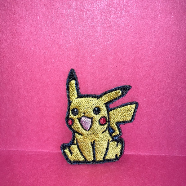Pikachu Iron on Patches - Etsy