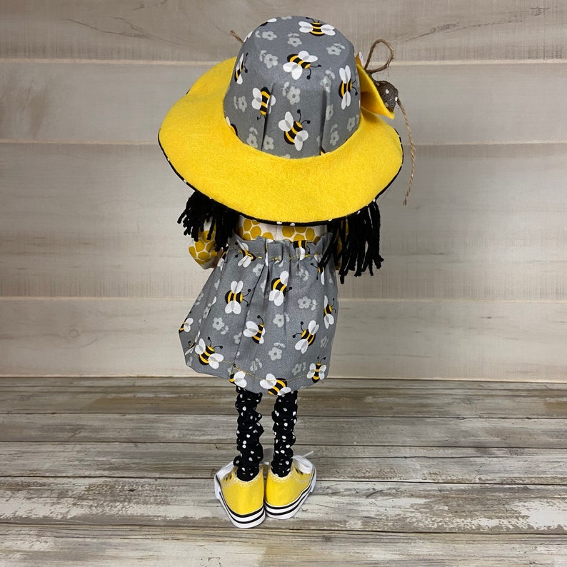 Bumble Bee Girl Gnome Farmhouse Home Decor Handmade Honey Comb Long ...