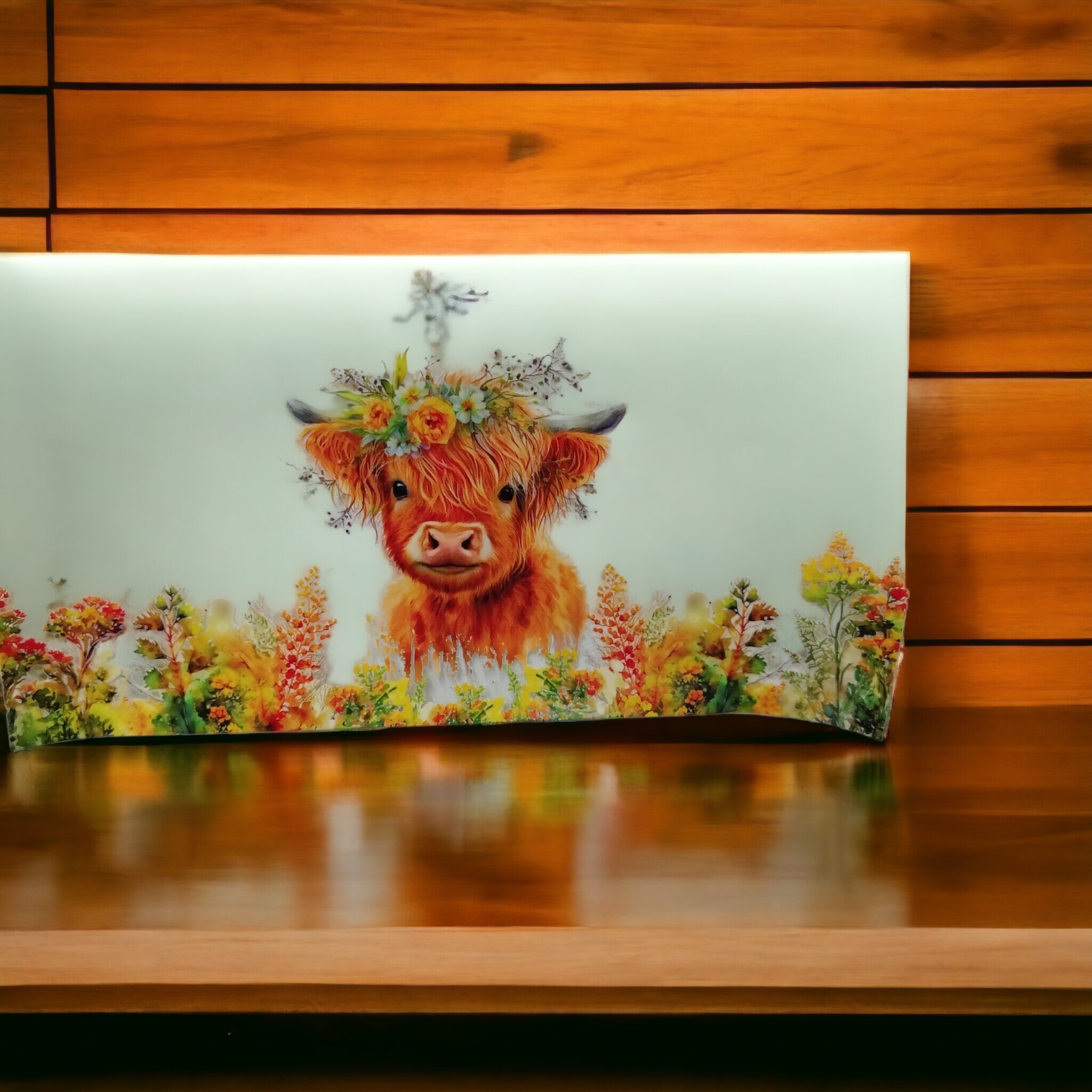 Highland Cow Glass Can Wrap, Full Cup Wrap for 16oz Glass Can Wrap ...