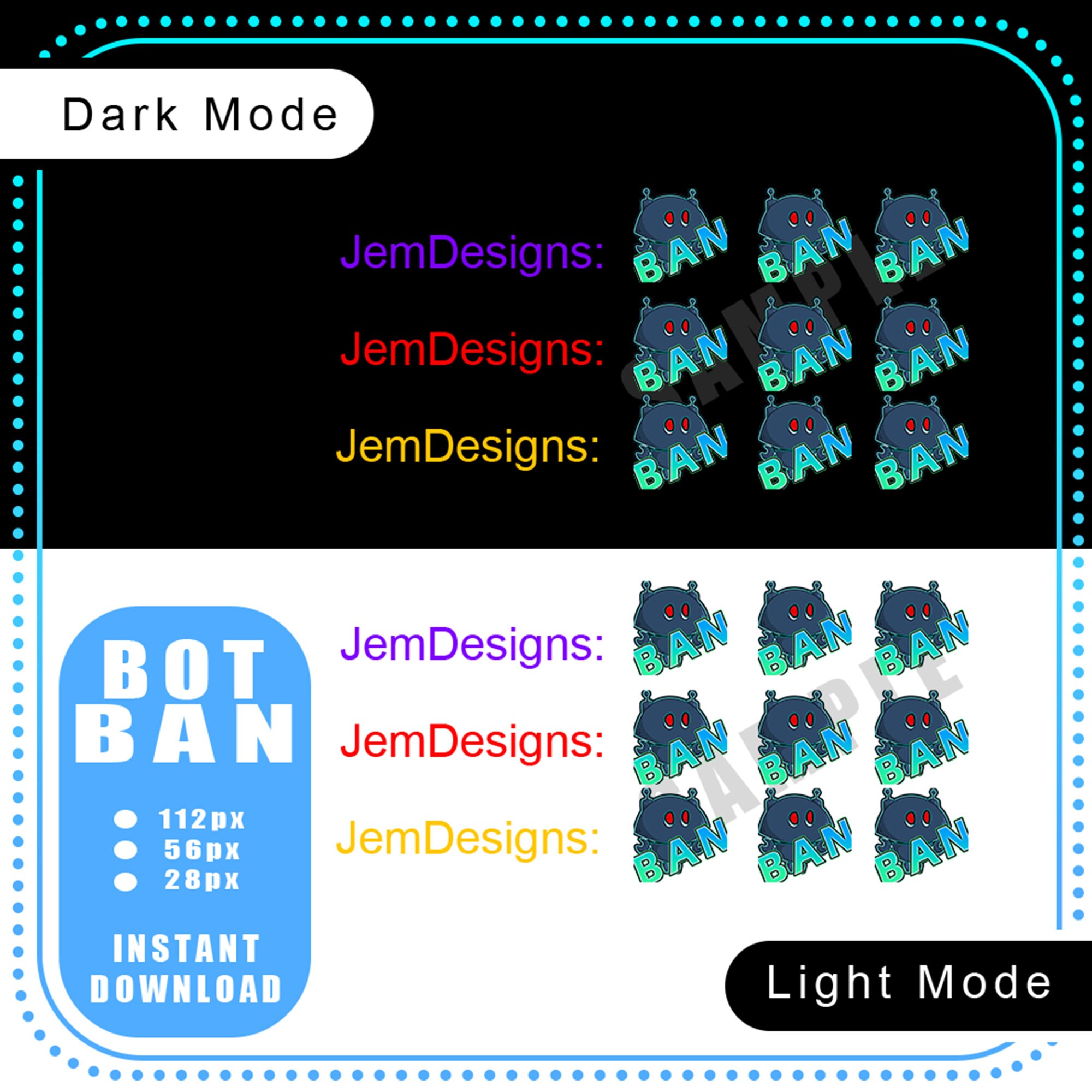 Bot Ban Emote | Twitch Emotes | Static Emote | Discord Emote | Bots ...