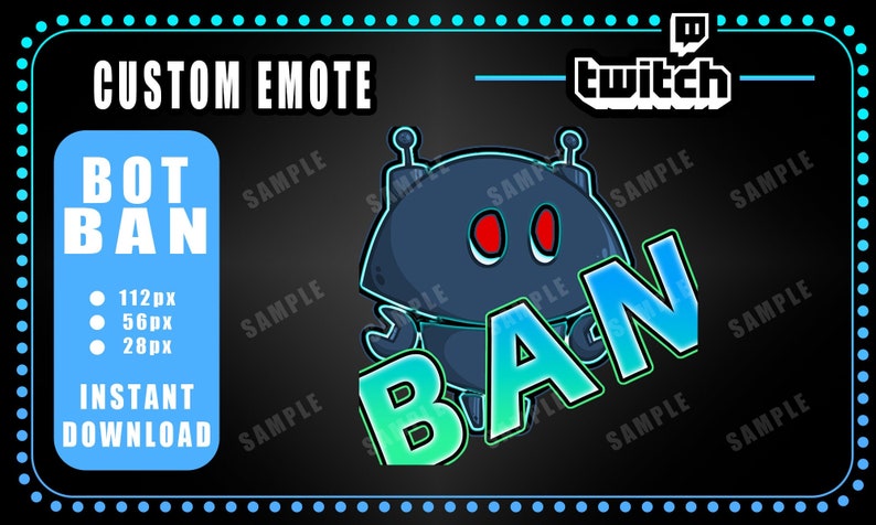 Bot Ban Emote | Twitch Emotes | Static Emote | Discord Emote | Bots ...