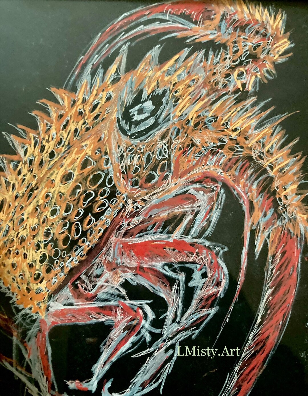 FISH: King Prawn I Am a King Prawn FRAMED Original Art - Etsy