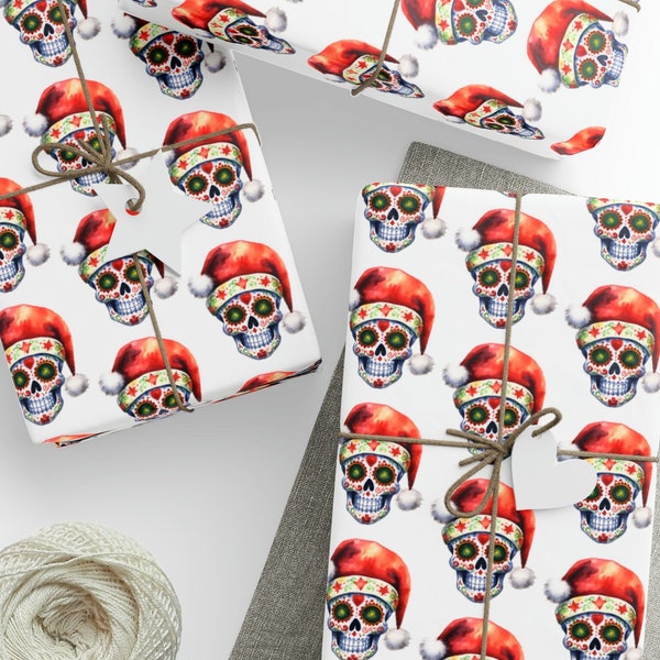 Sugar Skull Wrapping Paper - Etsy
