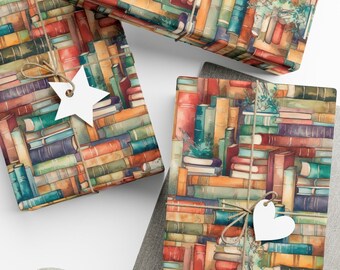 Valentine's Hearts Wrapping Paper, Watercolor Hearts Design, Valentine ...