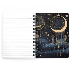 Personalized Celestial Journal, Night Sky Dream Notebook, Small Travel ...