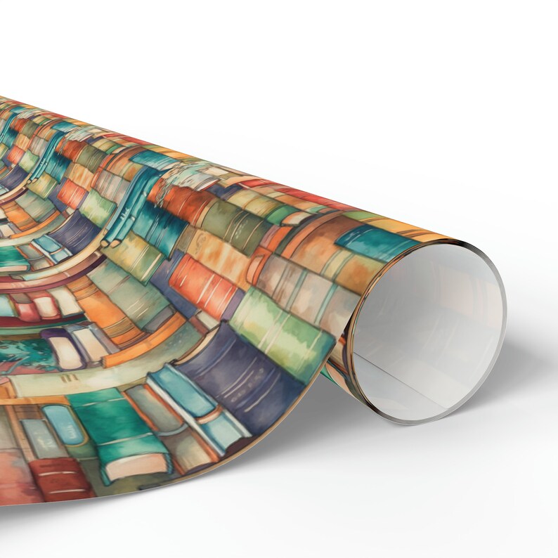 Books Wrapping Paper, Book Lover's Gift Wrap, Premium Paper - Etsy