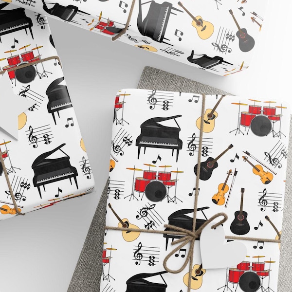 Musical Wrapping Paper - Etsy