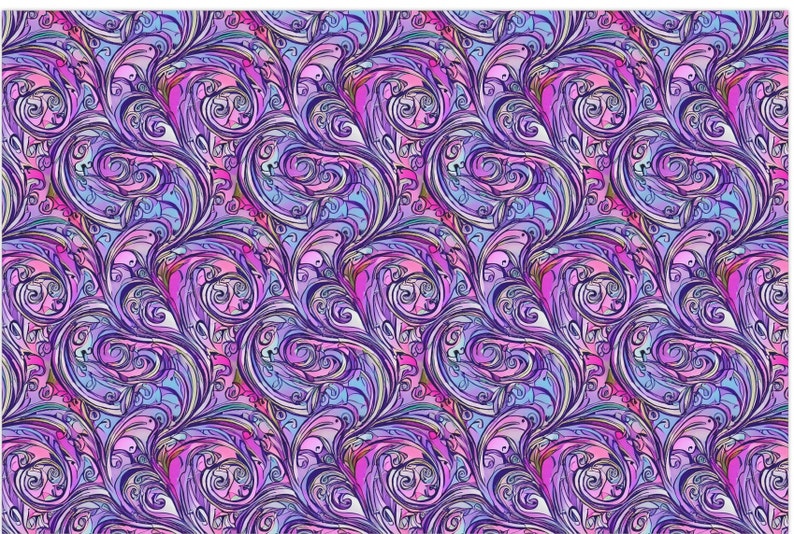Purple Wrapping Paper Purple Swirls Gift Wrap Wrapping Paper - Etsy