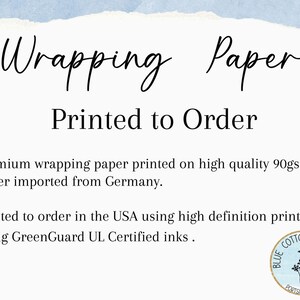 Autumn Trees Gift Wrap, Fall Foliage Season, Birthday Wrapping Paper ...