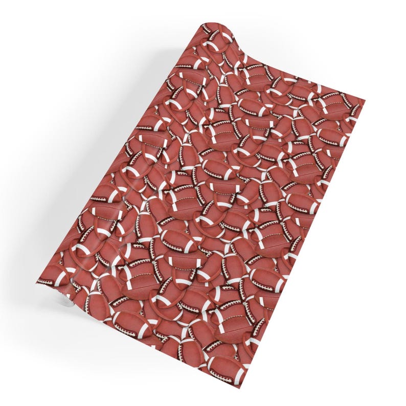 Football Gift Wrap, Birthday Wrapping Paper, Sports Wrapping Paper ...