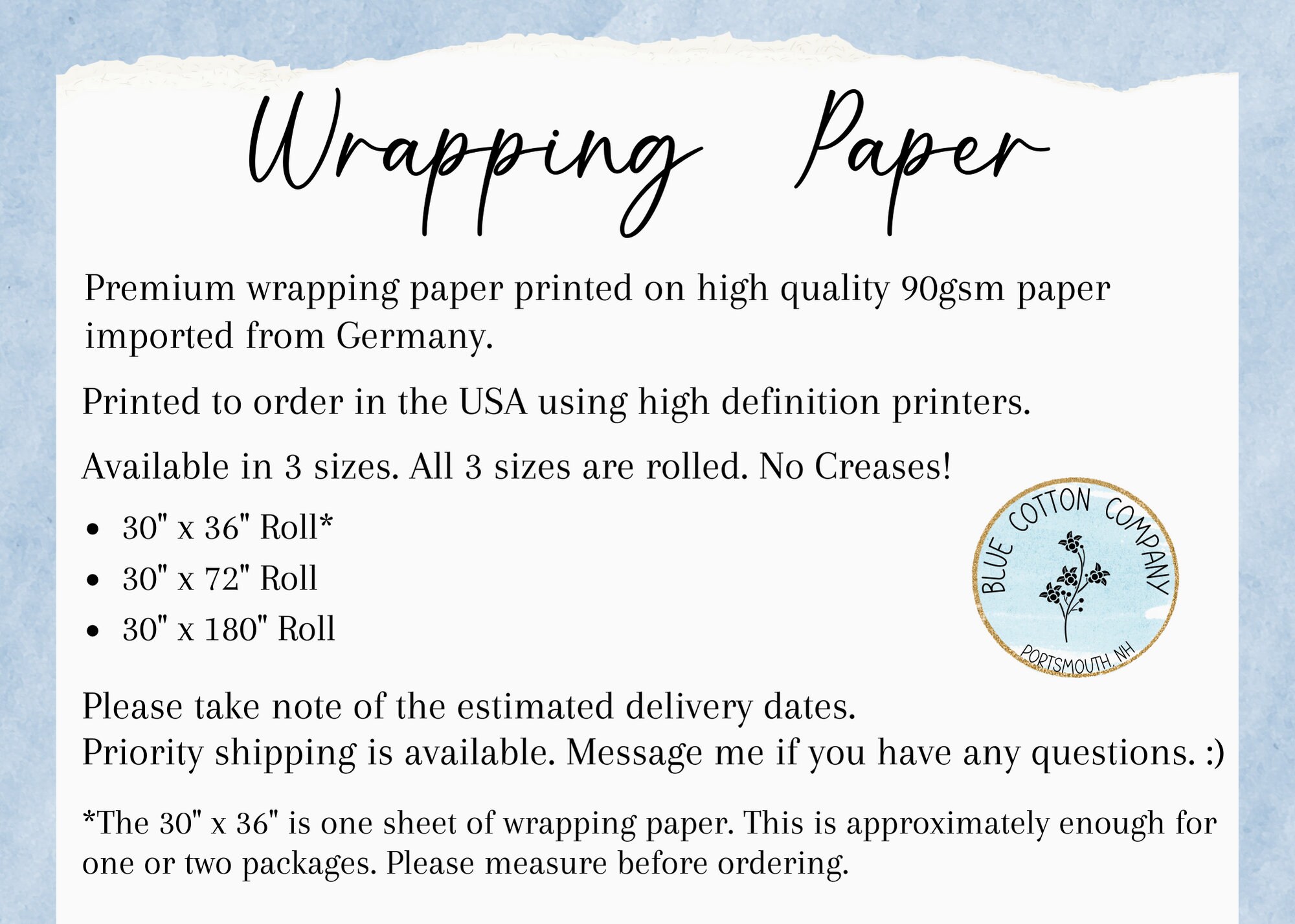 Personalized Christmas Wrapping Paper Name on Gift Wrap - Etsy