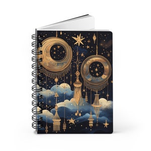 Personalized Celestial Journal, Night Sky Dream Notebook, Small Travel ...