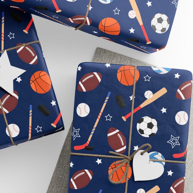 Blue Wrapping Paper - Etsy