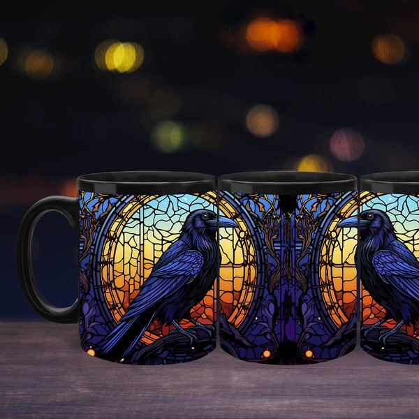 Raven Mug - Etsy