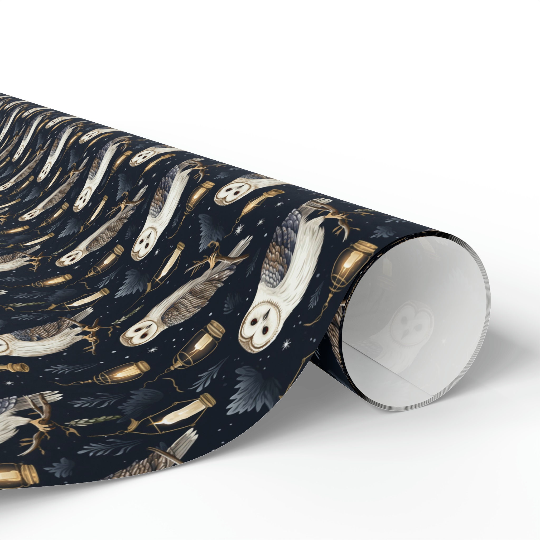 Mystical Owl Wrapping Paper, Premium Paper, Wrapping Paper Rolls, 3 ...