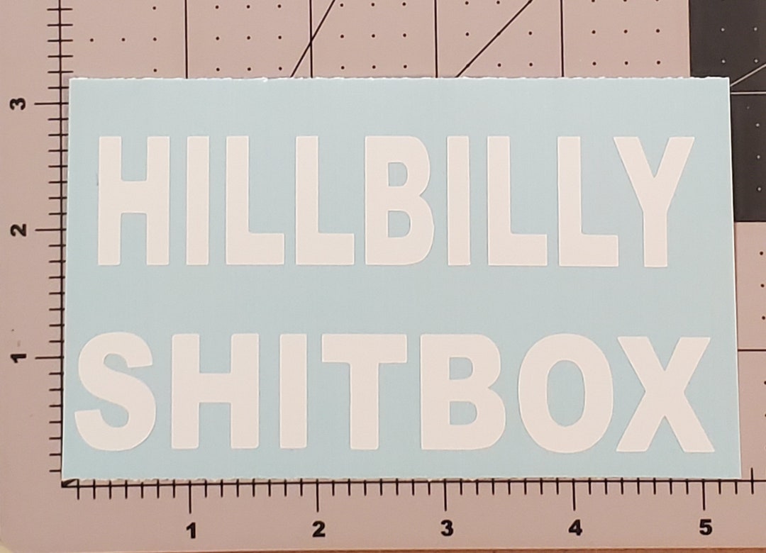 Hillbilly Shibox Sticker Decal Free Shipping - Etsy