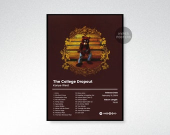 College Dropout Album Poster - Etsy