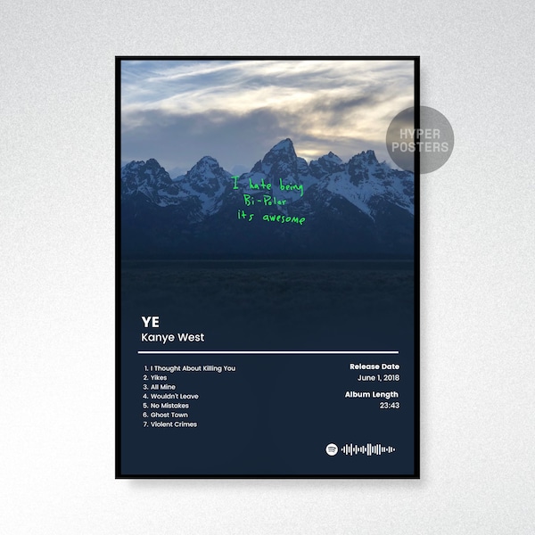 Graduation Tracklist Album Cover Poster - Etsy Hong Kong