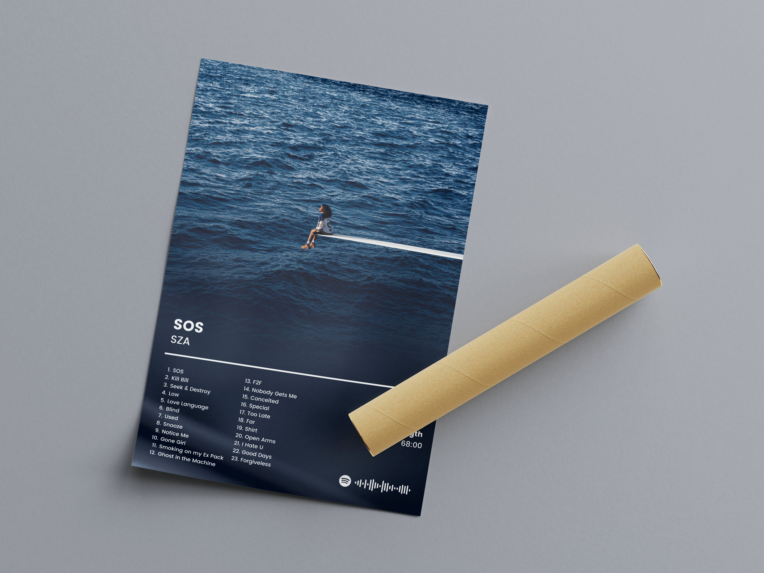 SZA Poster / SOS Poster / SZA Sos Tracklist / Album Cover Poster