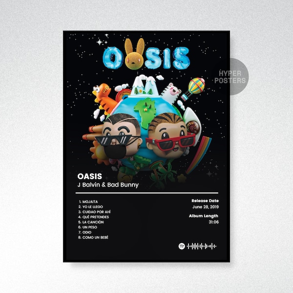 Oasis Poster Bad Bunny - Etsy Singapore