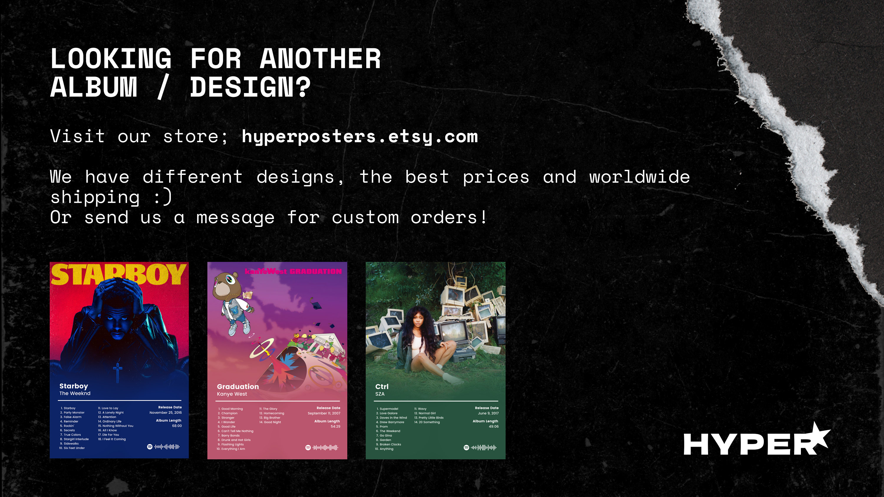 Kanye West Poster / Graduation Poster / Kanye West Graduation Tracklist ...