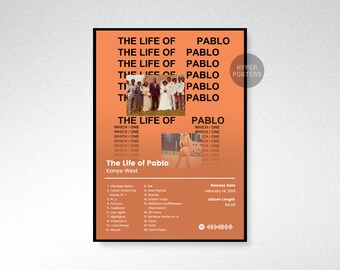 Life of Pablo Poster - Etsy