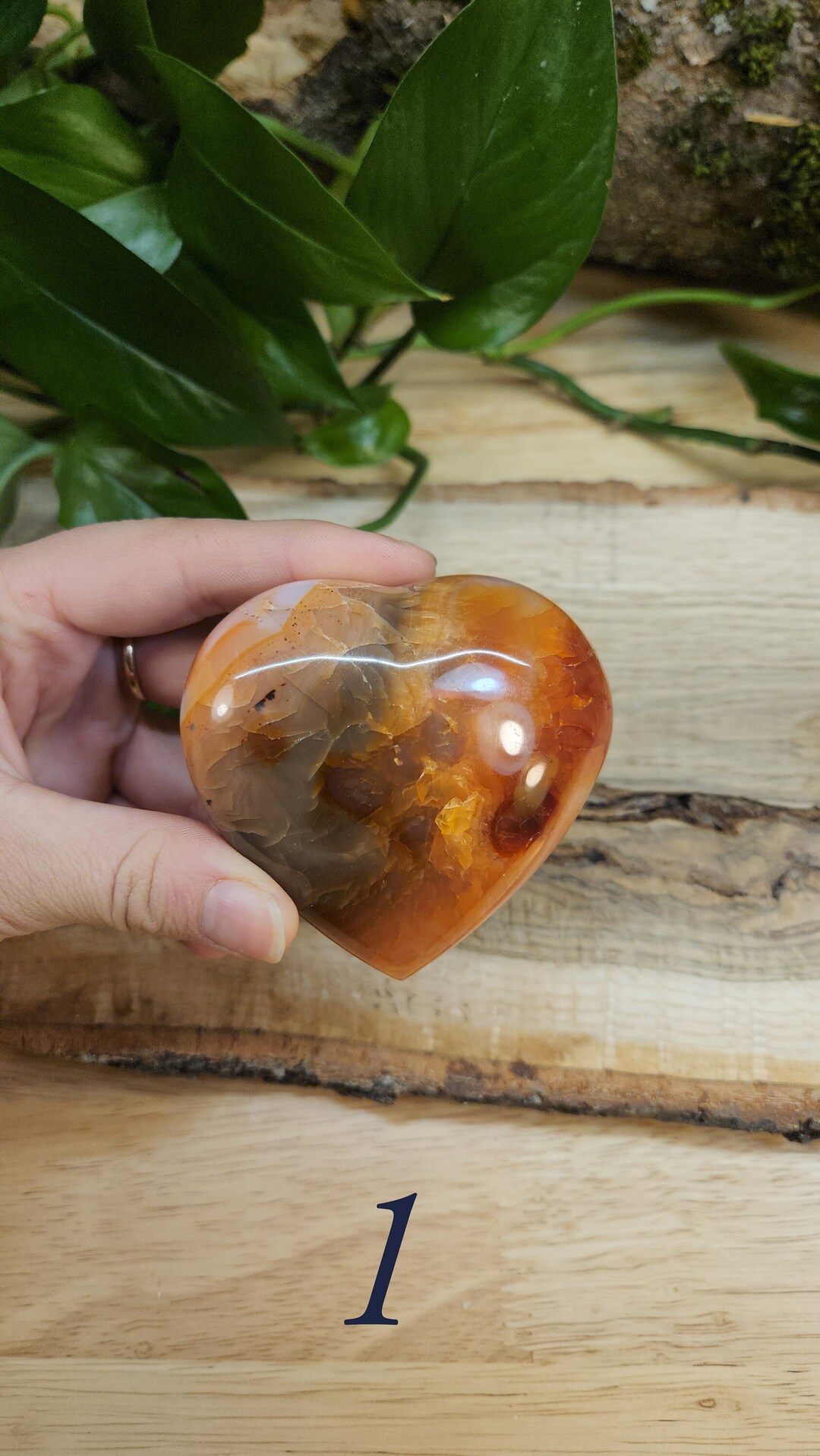 Carnelian Heart Stone, Polished Carnelian Crystal, Heart Stone, Natural ...