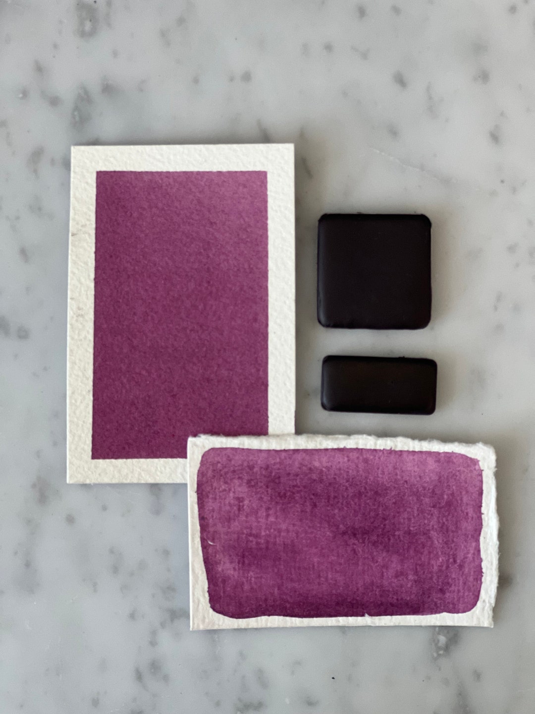 Corinthian Purple | Handmade Watercolor | Half Pan | Quarter Pan - Etsy