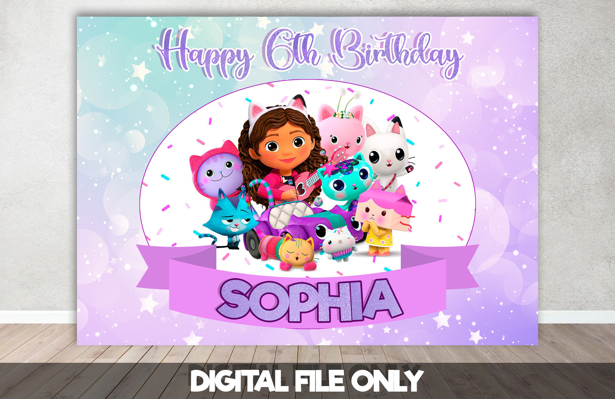 Gabby's Dollhouse Banner Gabby's Dollhouse Backdrop - Etsy Australia