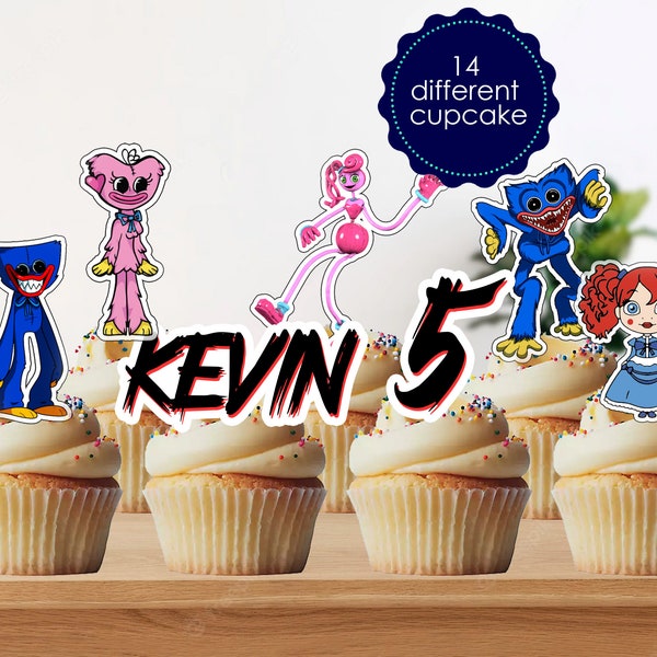 Poppy Playtime Cupcake Toppers - Etsy