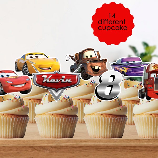 Cars Cupcake Toppers - Etsy