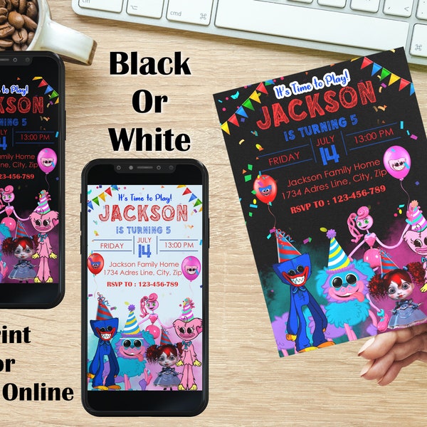 Printable Poppy Playtime Birthday Invitations - Etsy Australia