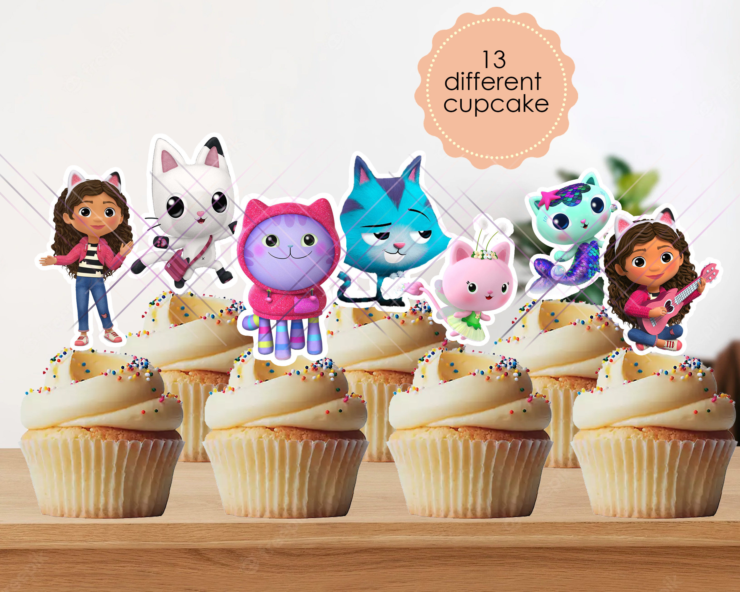 Instant Download Gabby's Dollhouse Cake Topper Digital - Etsy México