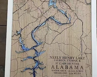 Neely Henry Lake Alabama Map Shape Silhouette Svg Png Dxf Pdf Eps ...