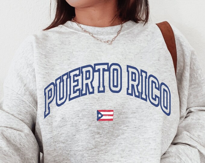 Puerto Rico Sweatshirt, Puerto Rico Shirt, Puerto Rico Crewneck, Puerto ...