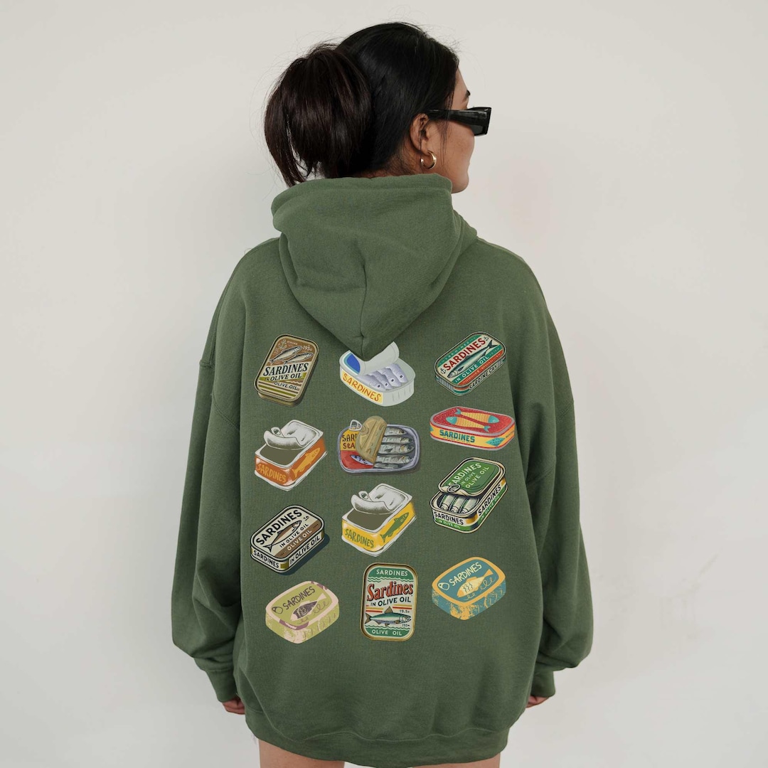 Sardines Hoodie Sardines Sweater Fish Unique Fishing Gift Sardine ...