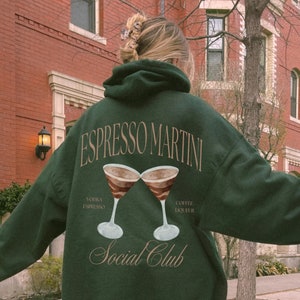 Espresso Martini Sweatshirt Cocktail Hoodie Cocktail Social Club Hoodie ...