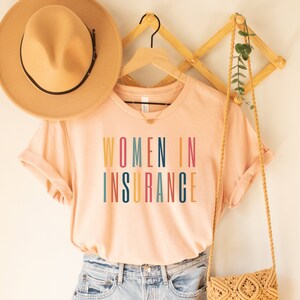 Women in Insurance Shirt, Insurance Agent Shirt, Gift for Insurance ...