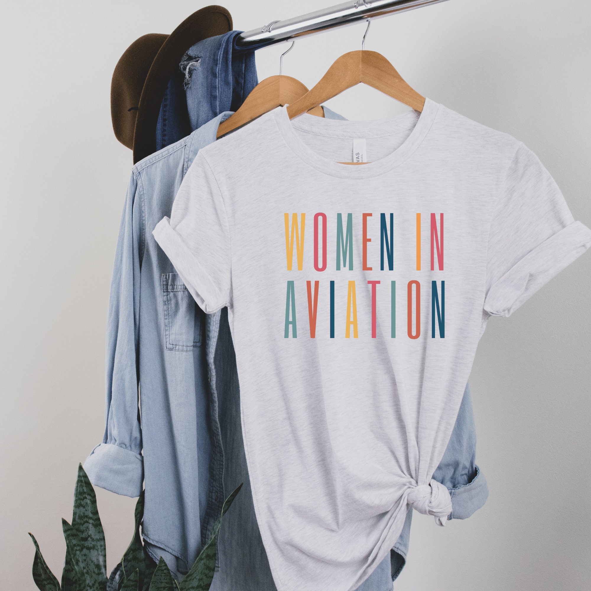 Women in Aviation Shirt, Pilot Shirt, Aviation Gifts for Pilots ...