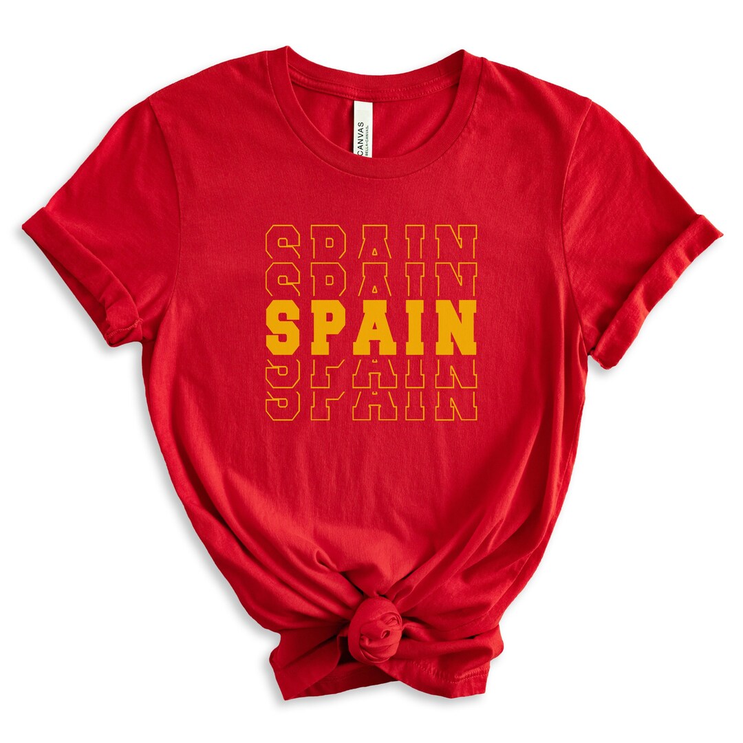 Spain Shirt, Spain National Flag Shirt, Spain Team Shirt, Spanish Team ...