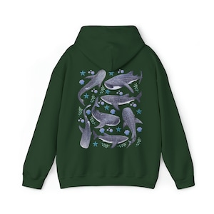 Whale Shark Hoodie Whale Shirt Shark Whale Sweatshirt Whale Sweater ...