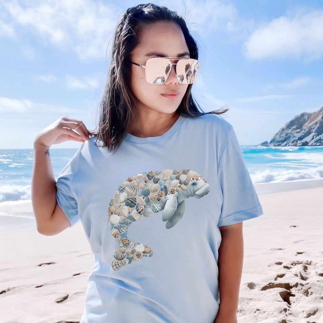 Manatee Shirt Mermaidcore Ocean Animal Shirt Coastal Granddaughter Sea ...
