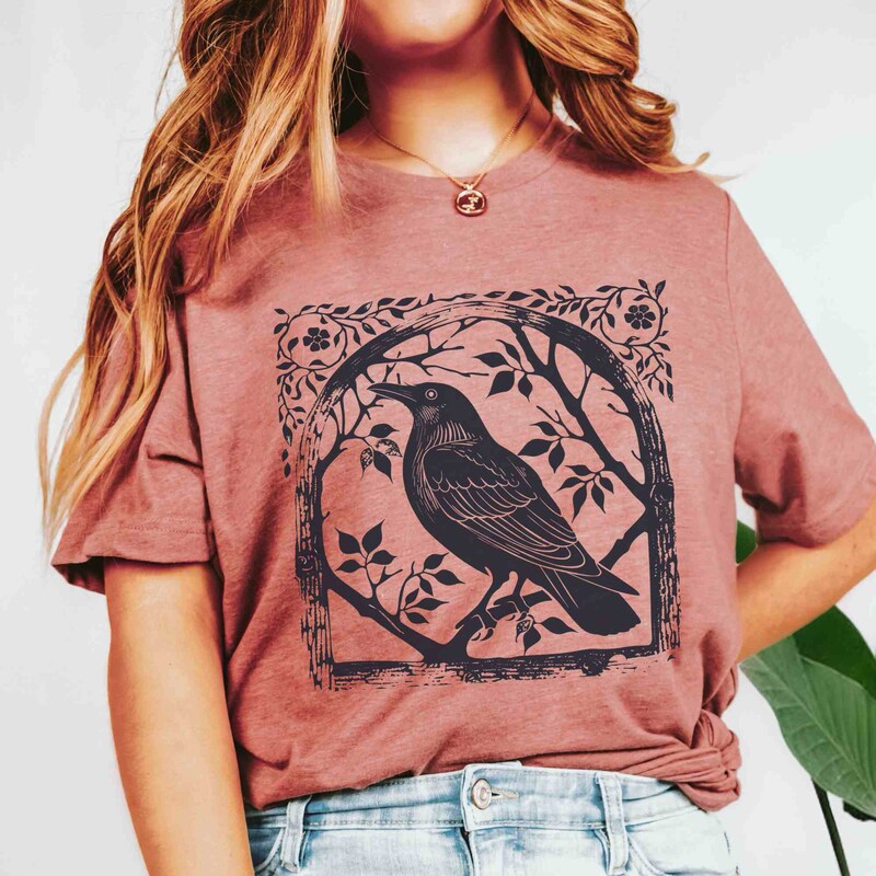 Crow Shirt - Etsy