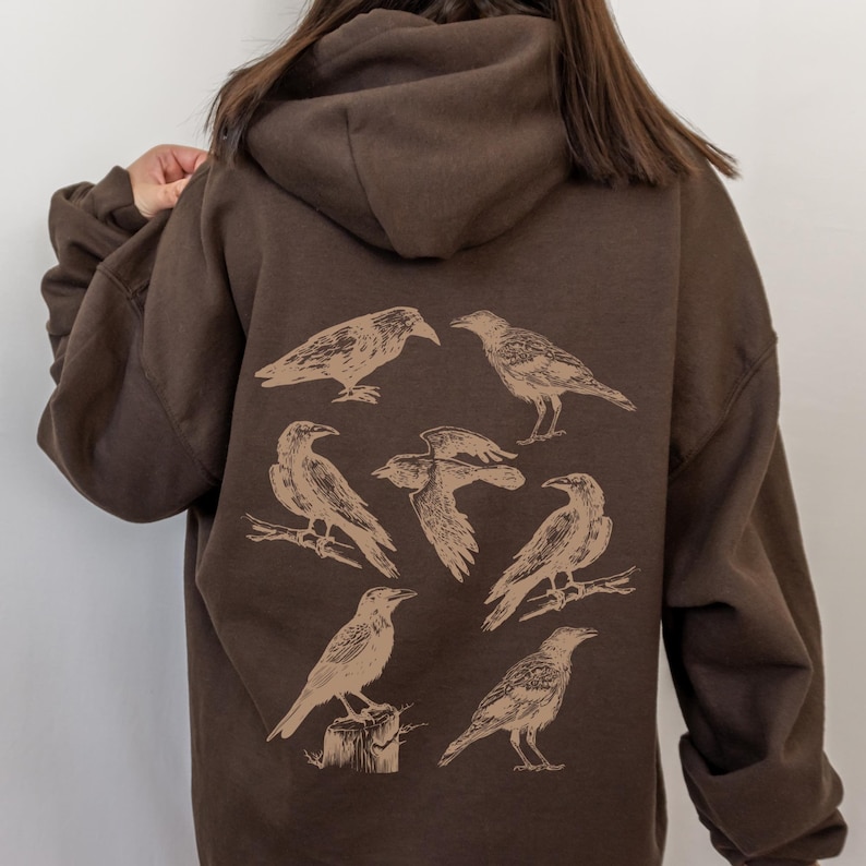 Crowcore Crow Core Clothing Crowcore Shirt Granola Girl Fairy - Etsy