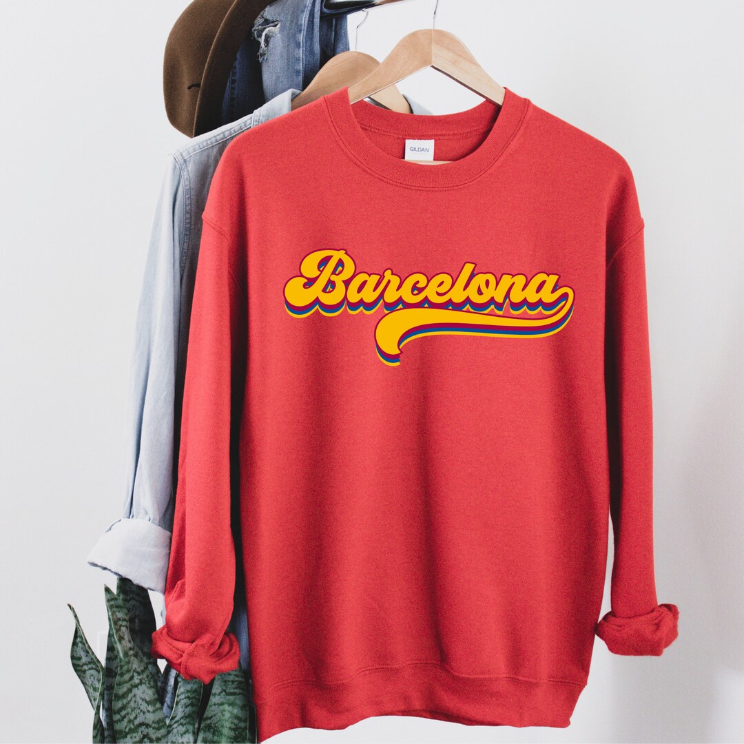 Barcelona Retro, Spain Travel Gift, Barcelona Shirt, Barcelona ...