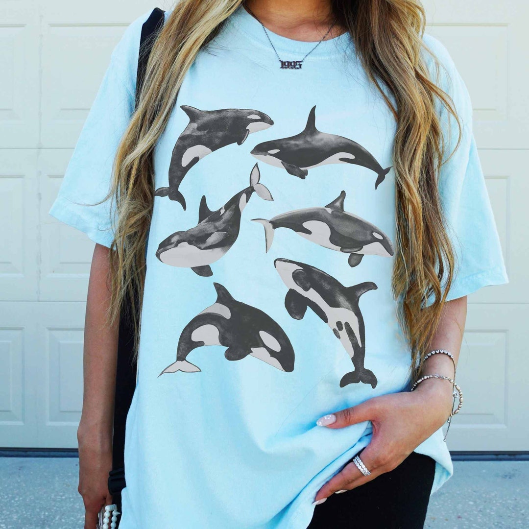 Orca Shirt Whale Shirt Ocean Animal Shirt Comfort Colors Shirt Whale ...