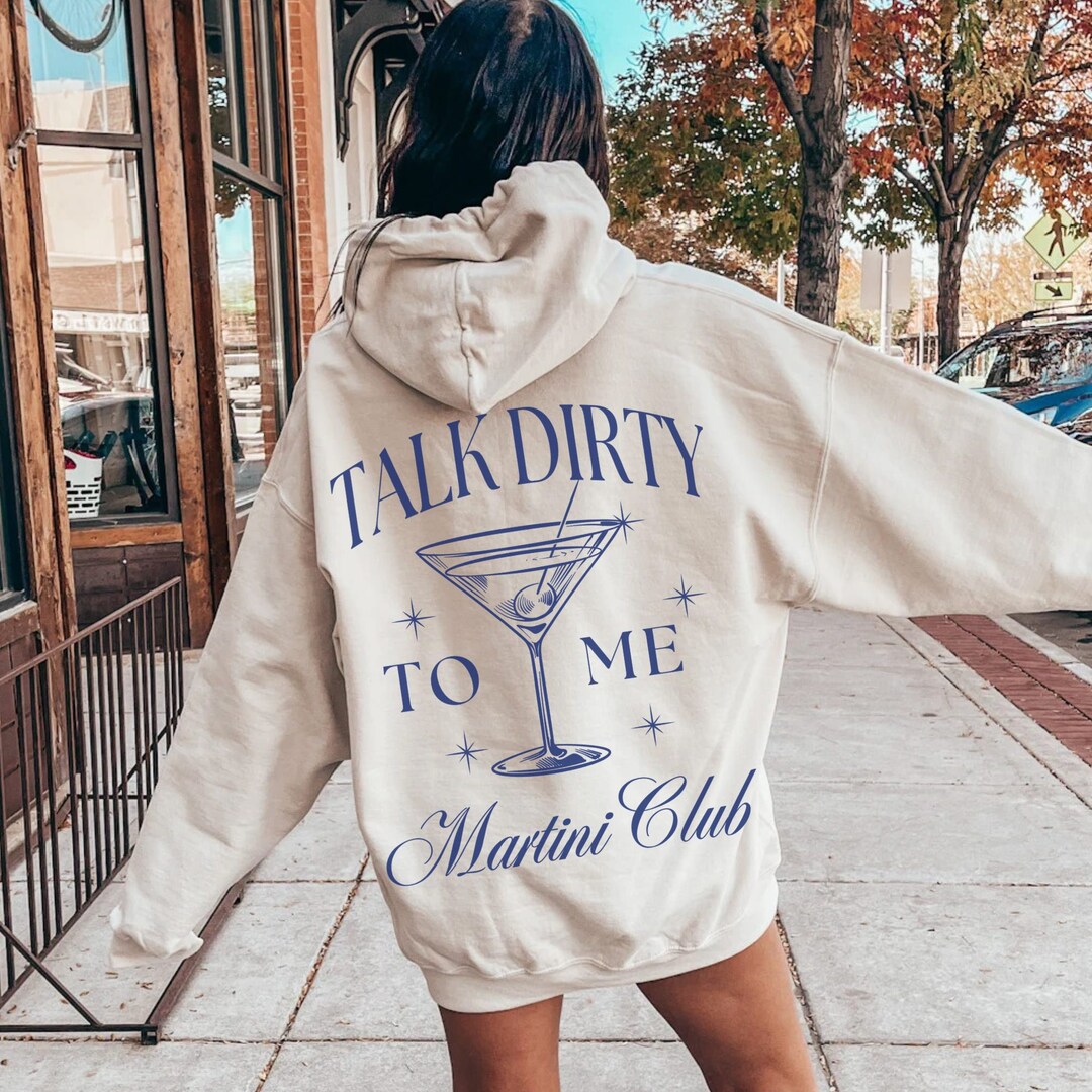 Dirty Martini Hoodie Cocktail Hoodie Cocktail Social Club Hoodie ...